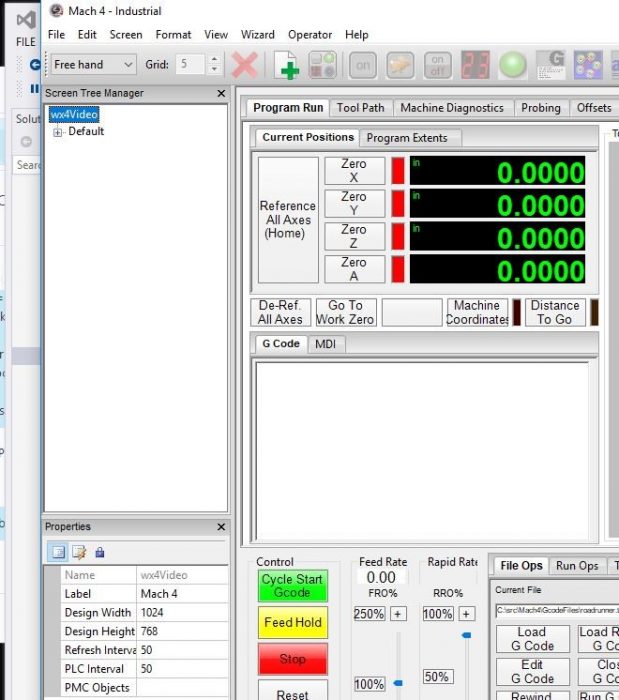 Mach Mach4 Screen Editing – Custom Button functions